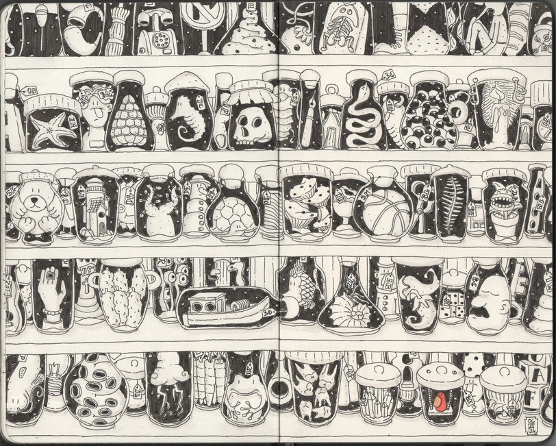 Random access memories drawing by Piotr Piwko | Doodle Addicts