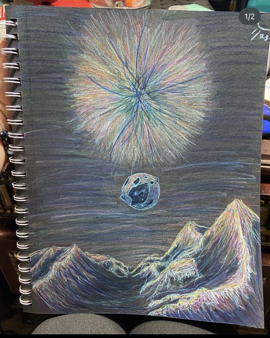 black paper drawing by Kyle Mayfield | Doodle Addicts