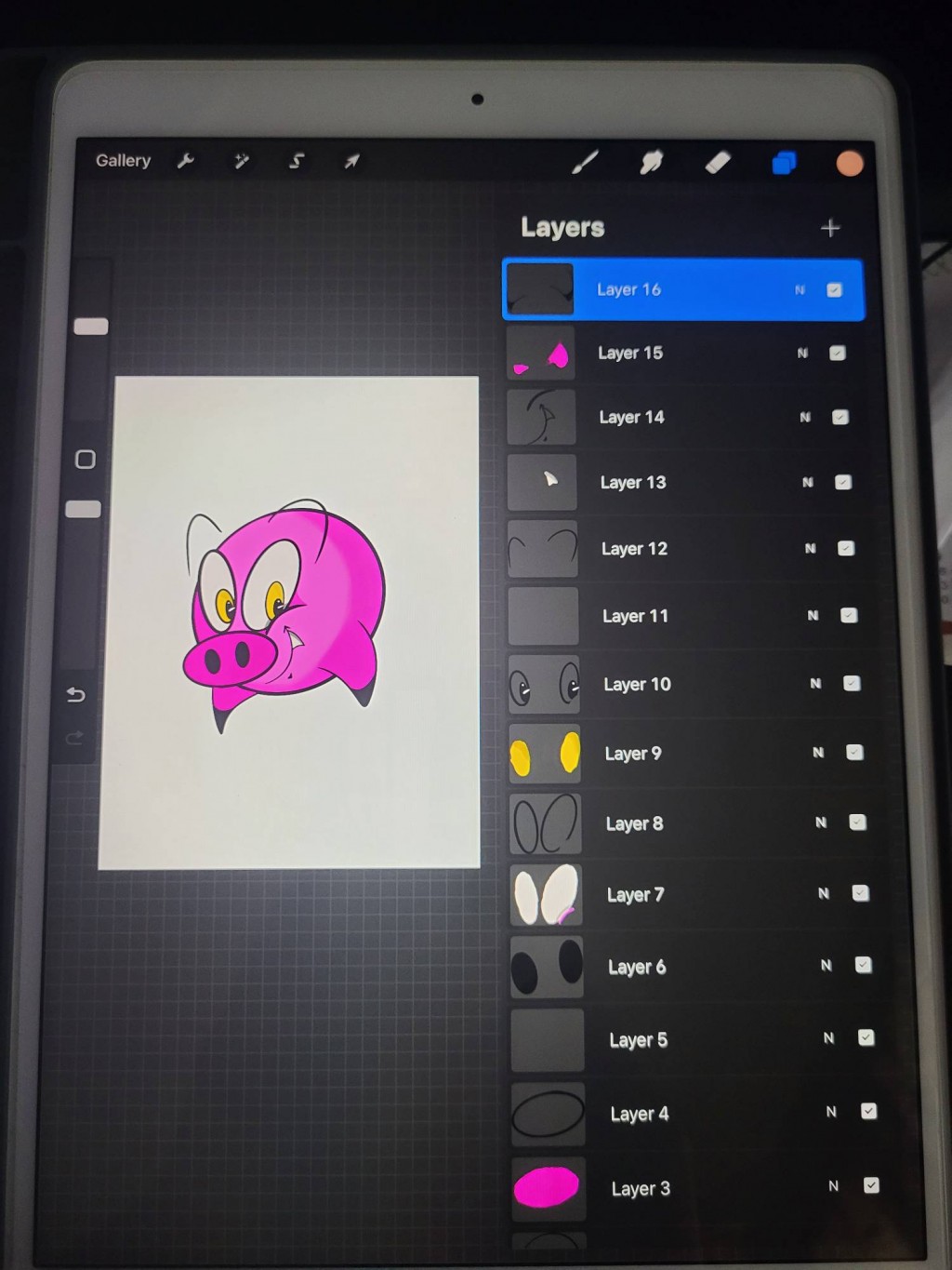 Morty The Bat Pig Layer Practice drawing by BeastGurl1989 | Doodle Addicts