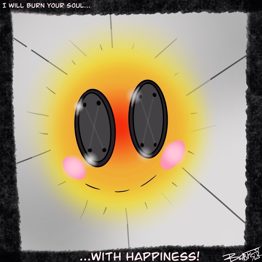 Burn the happiness! drawing by BeastGurl1989 | Doodle Addicts