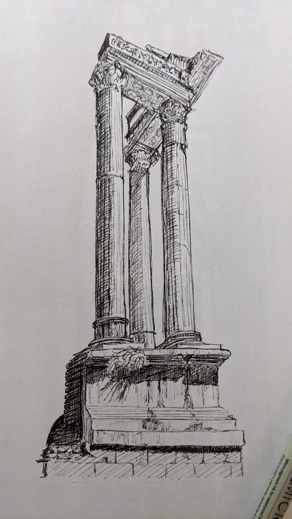 Italian ruins drawing by mhmakesthings | Doodle Addicts