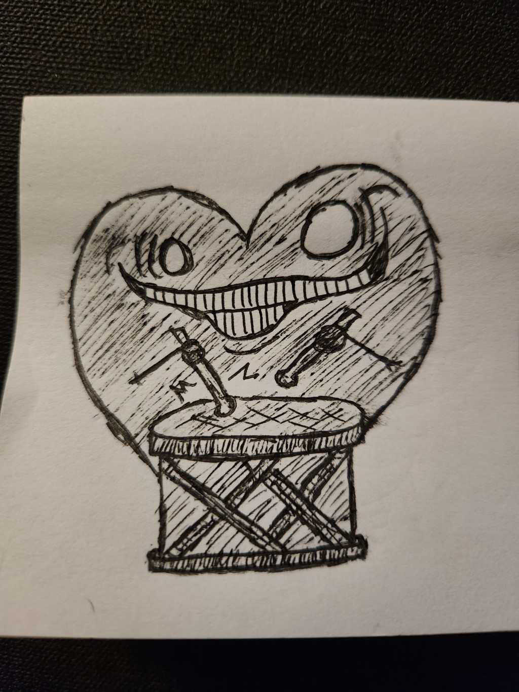 Heart Beat drawing by Dane Mullen | Doodle Addicts