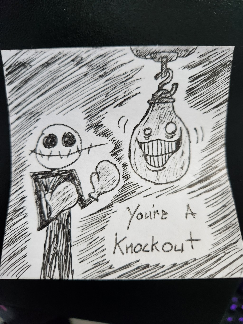Knockout drawing by Dane Mullen | Doodle Addicts