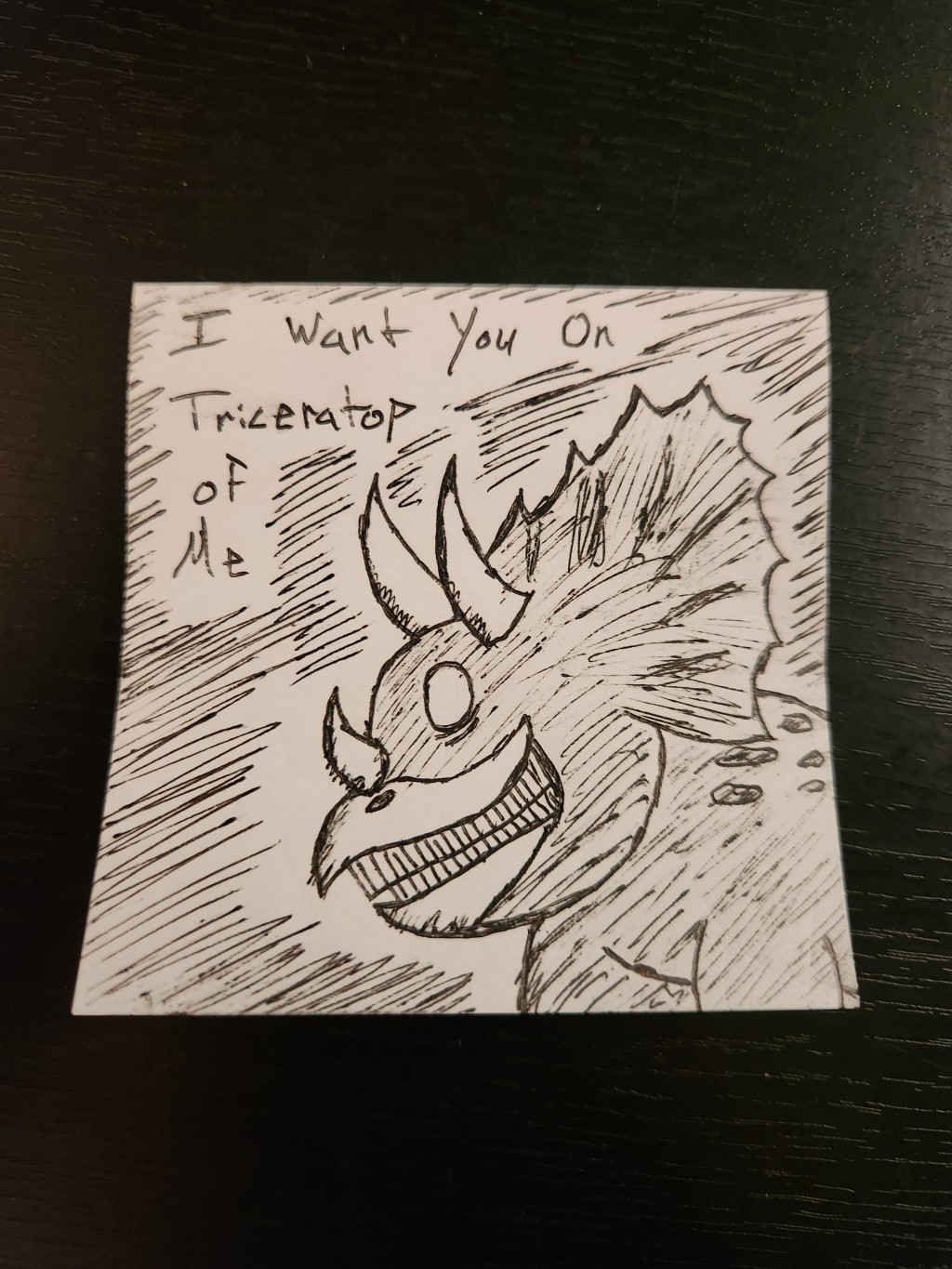 Triceratops drawing by Dane Mullen | Doodle Addicts