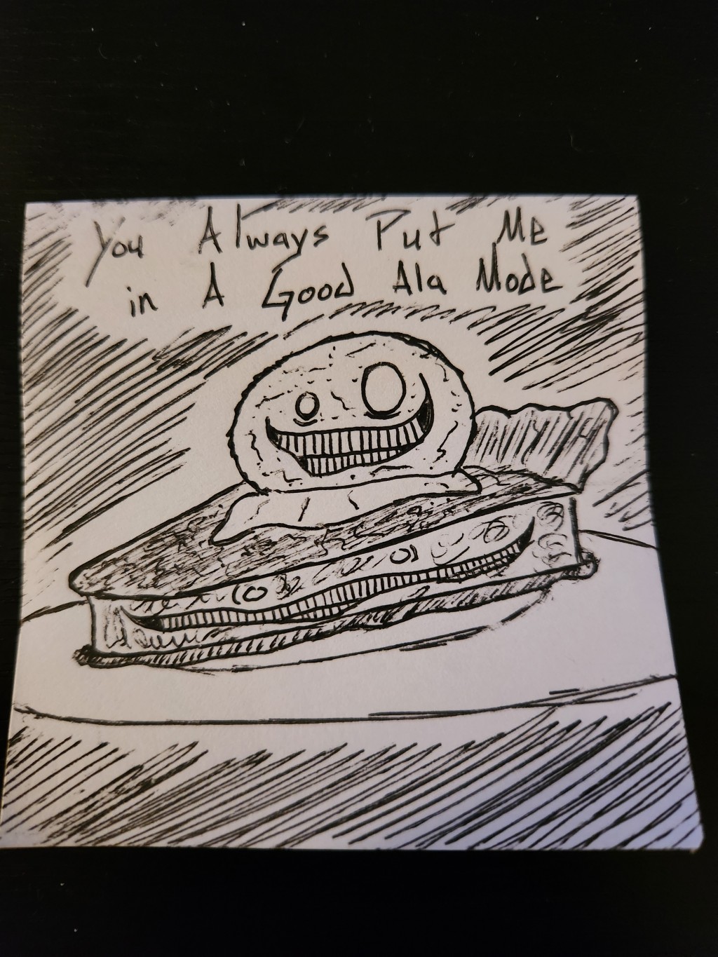 Pie drawing by Dane Mullen | Doodle Addicts