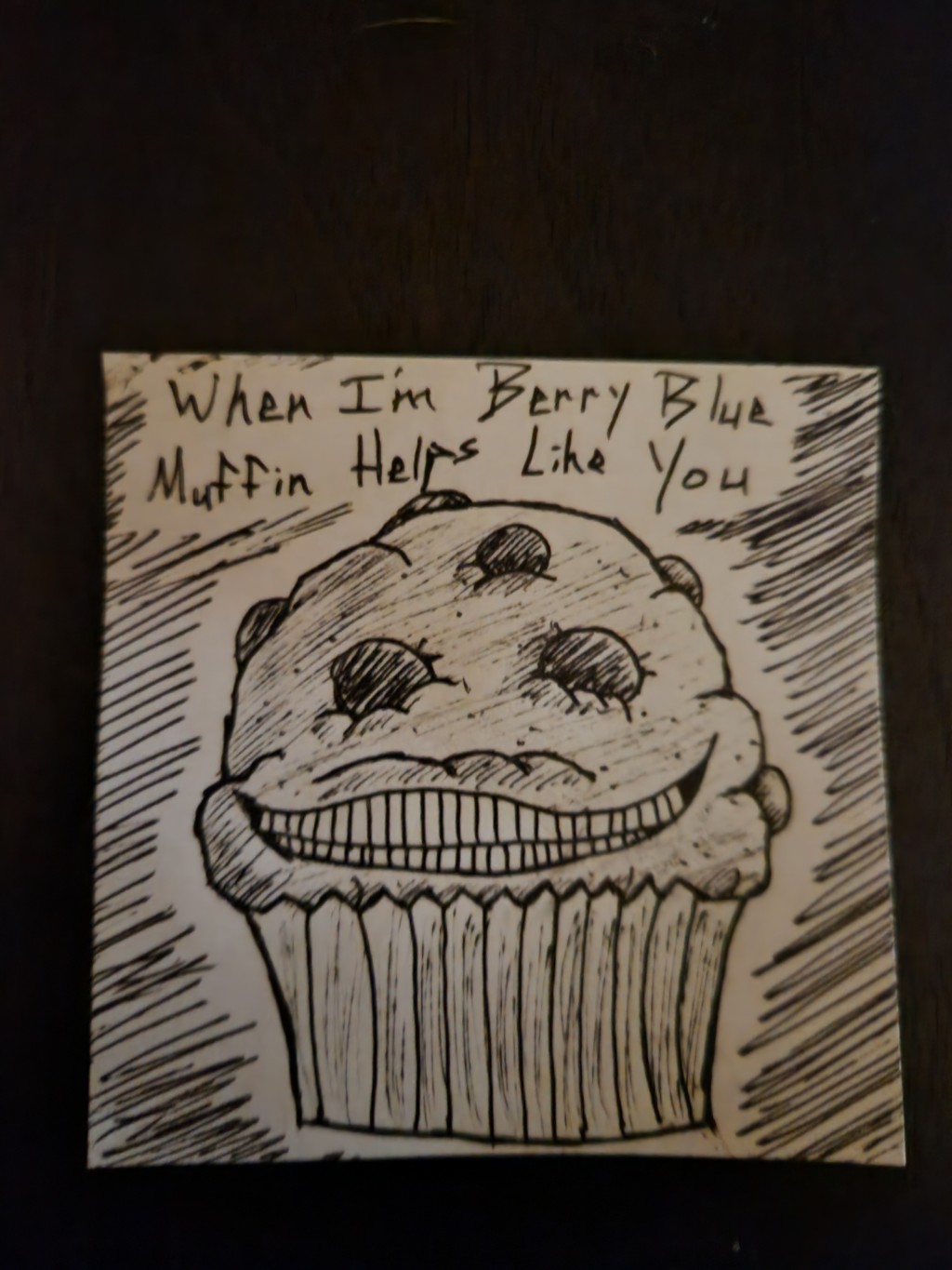 Blueberry Muffin drawing by Dane Mullen | Doodle Addicts