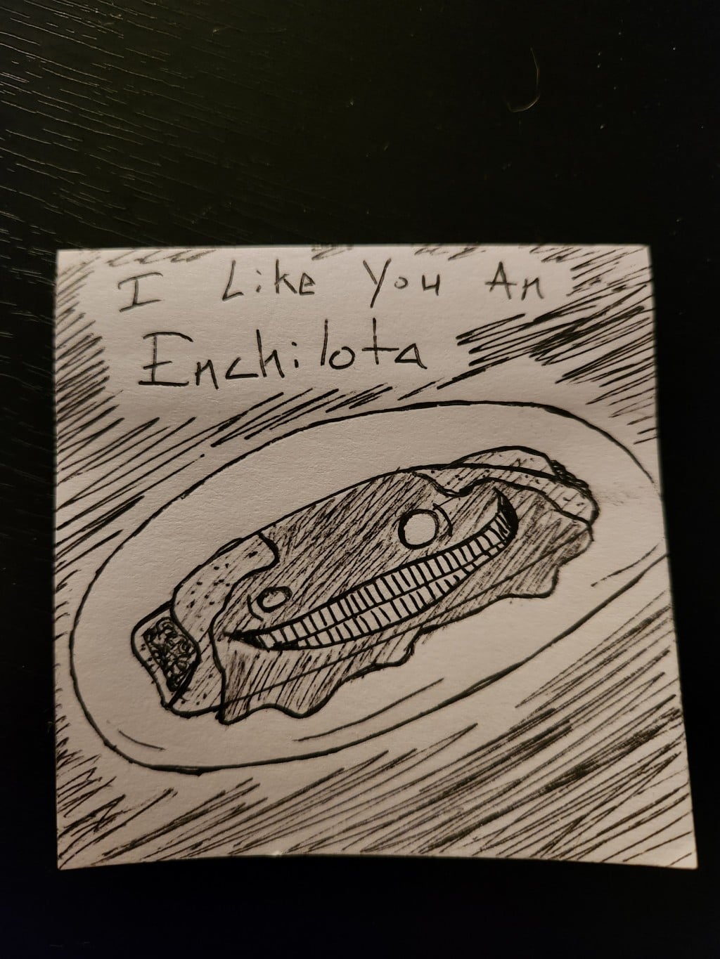 Enchilada drawing by Dane Mullen | Doodle Addicts