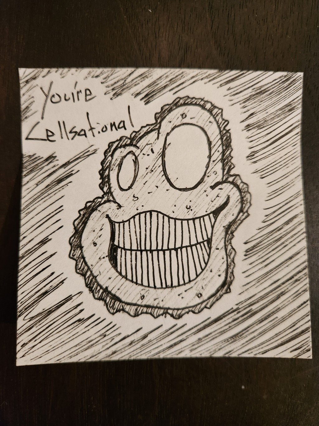 Single Cell drawing by Dane Mullen | Doodle Addicts