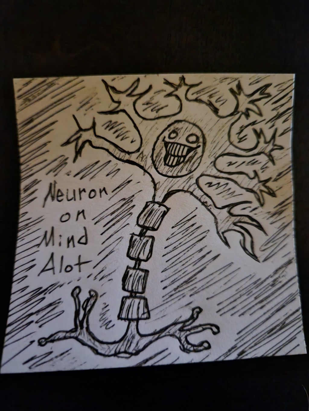 Neuron drawing by Dane Mullen | Doodle Addicts