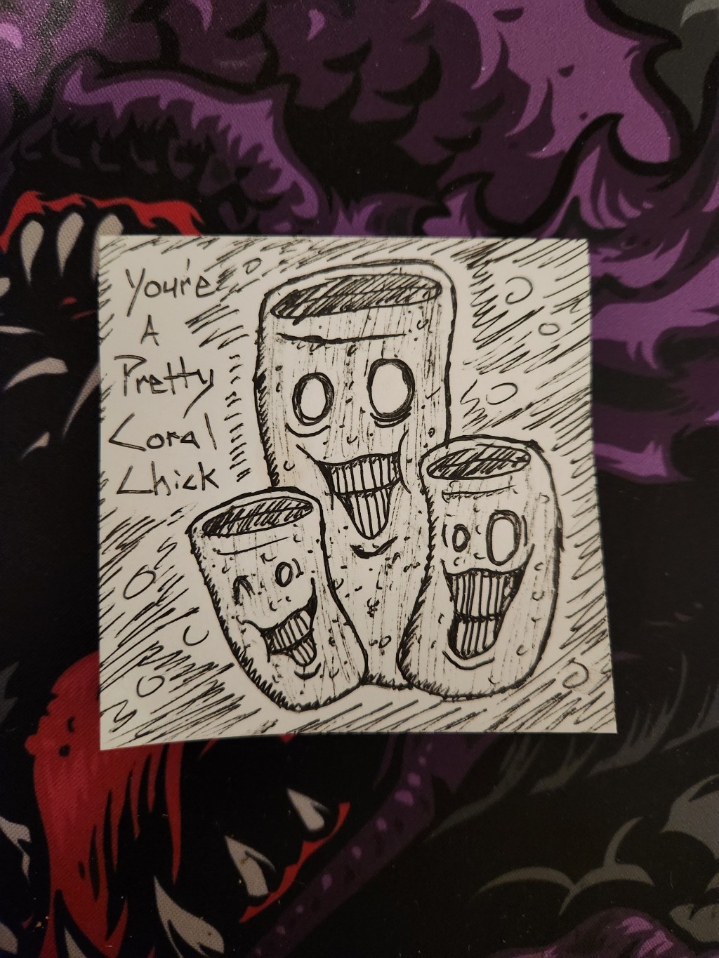 Coral drawing by Dane Mullen | Doodle Addicts