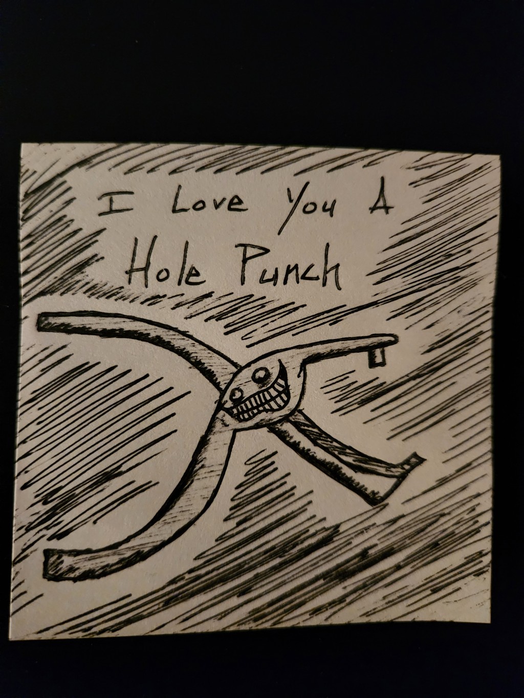 Hole Punch drawing by Dane Mullen | Doodle Addicts