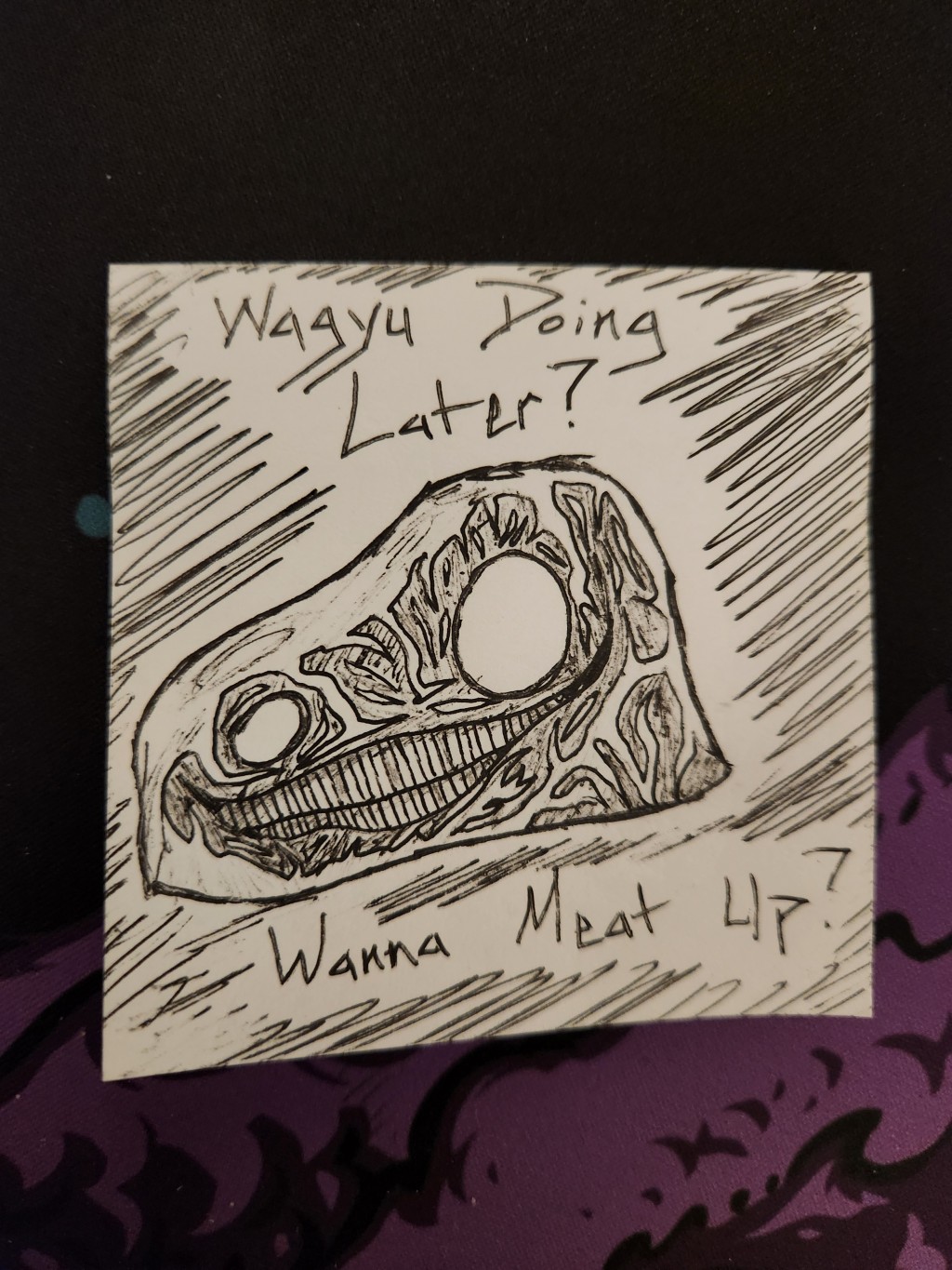 Wagyu drawing by Dane Mullen | Doodle Addicts