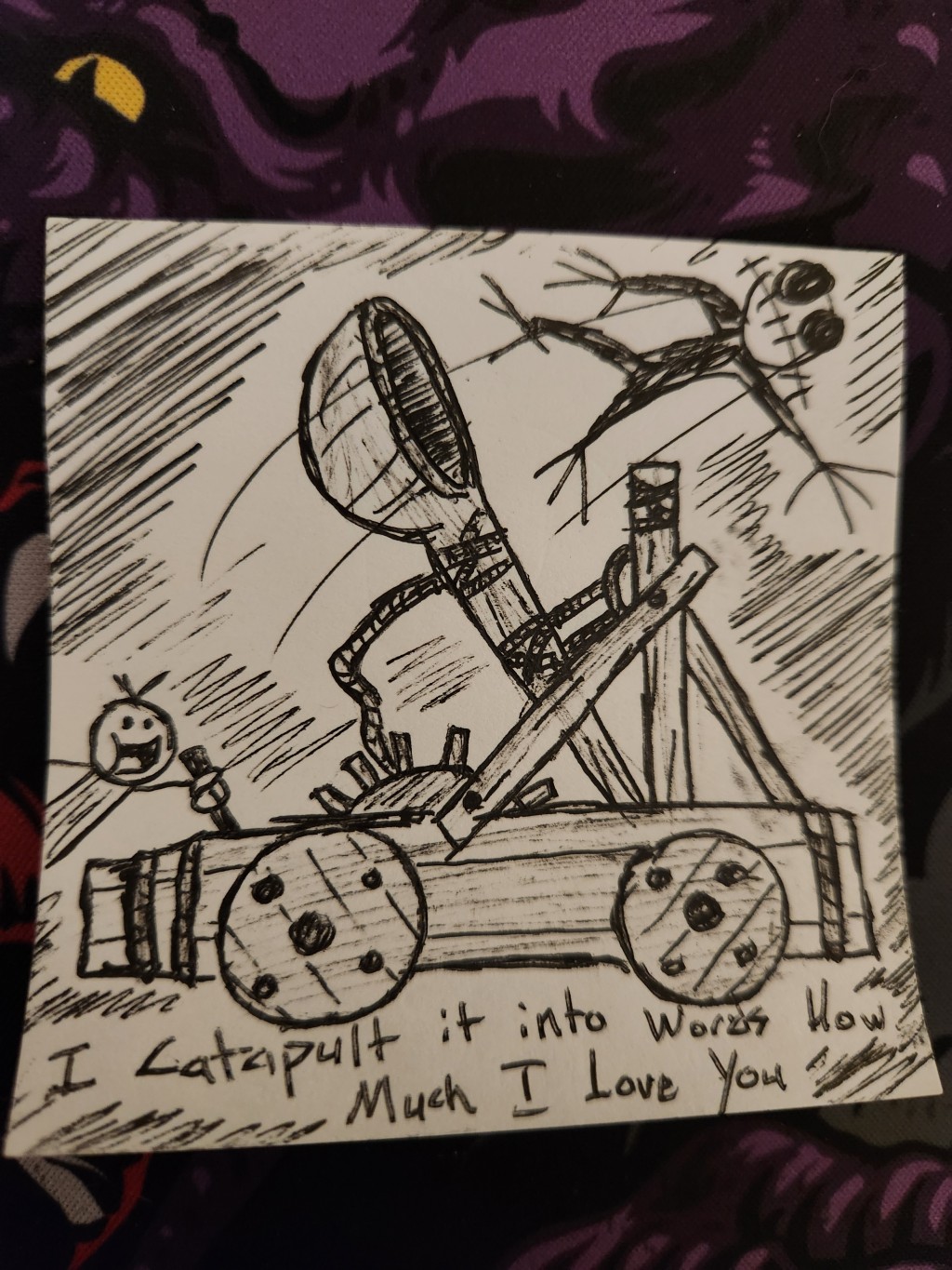 Catapult drawing by Dane Mullen | Doodle Addicts