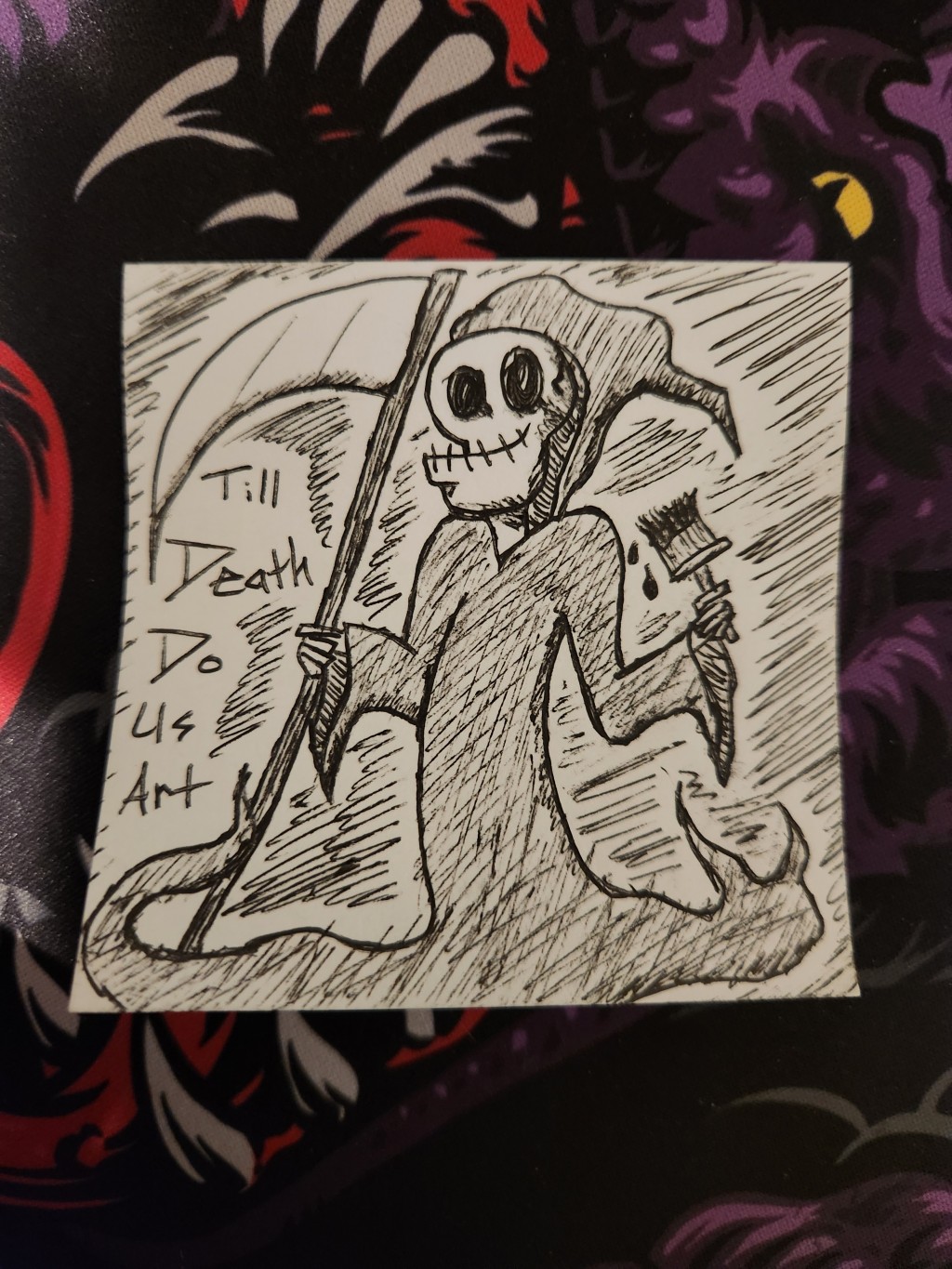 Death drawing by Dane Mullen | Doodle Addicts