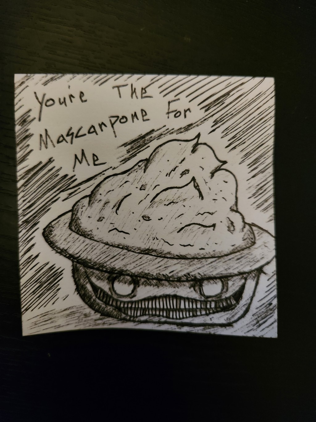 Mascarpone drawing by Dane Mullen | Doodle Addicts