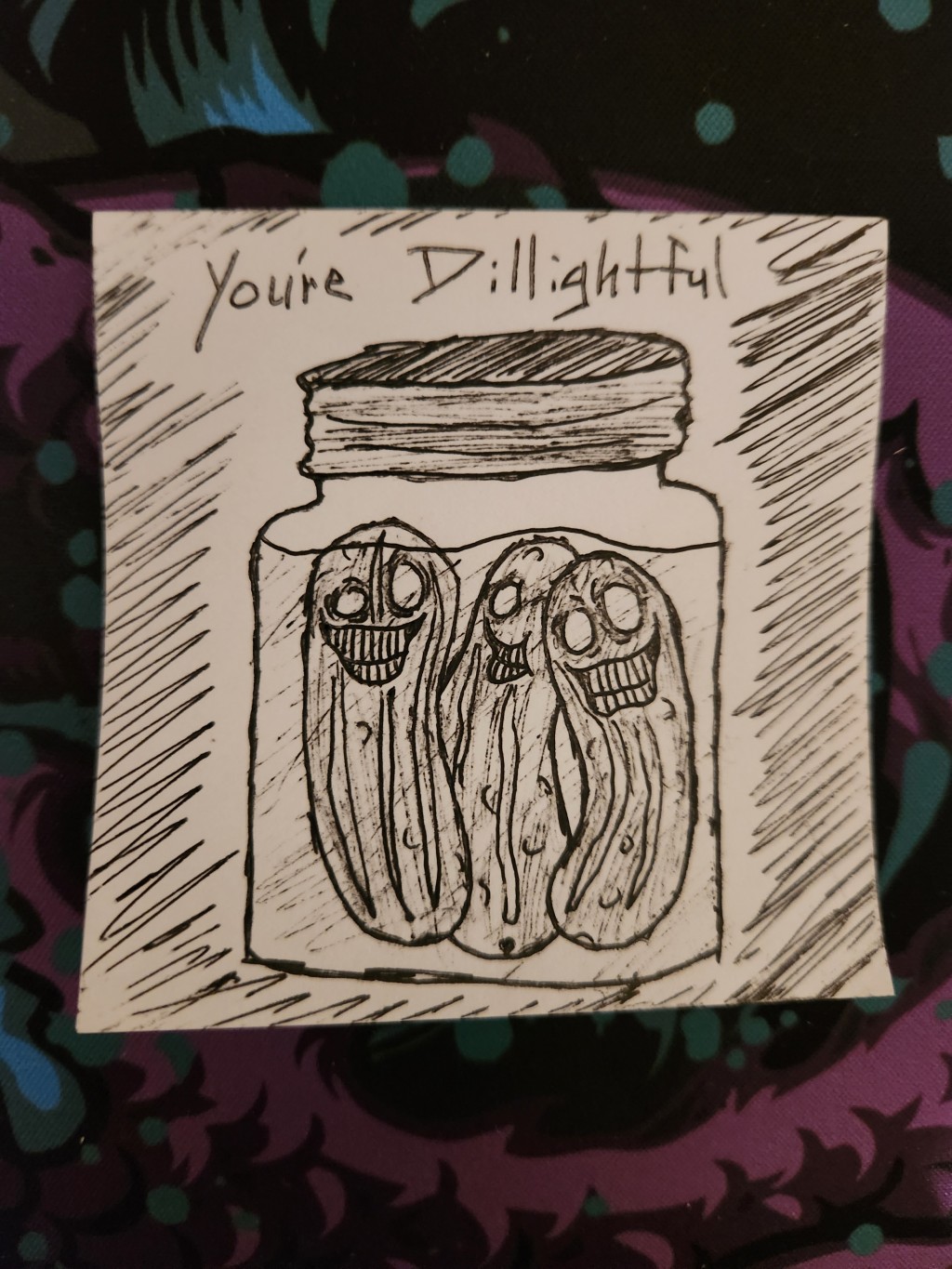 Pickle Jar drawing by Dane Mullen | Doodle Addicts