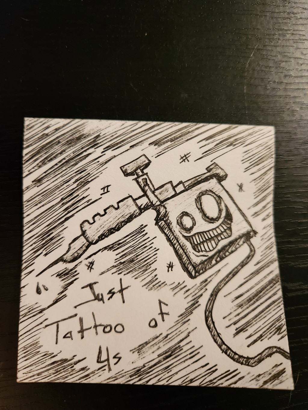 Tattoo Gun drawing by Dane Mullen | Doodle Addicts