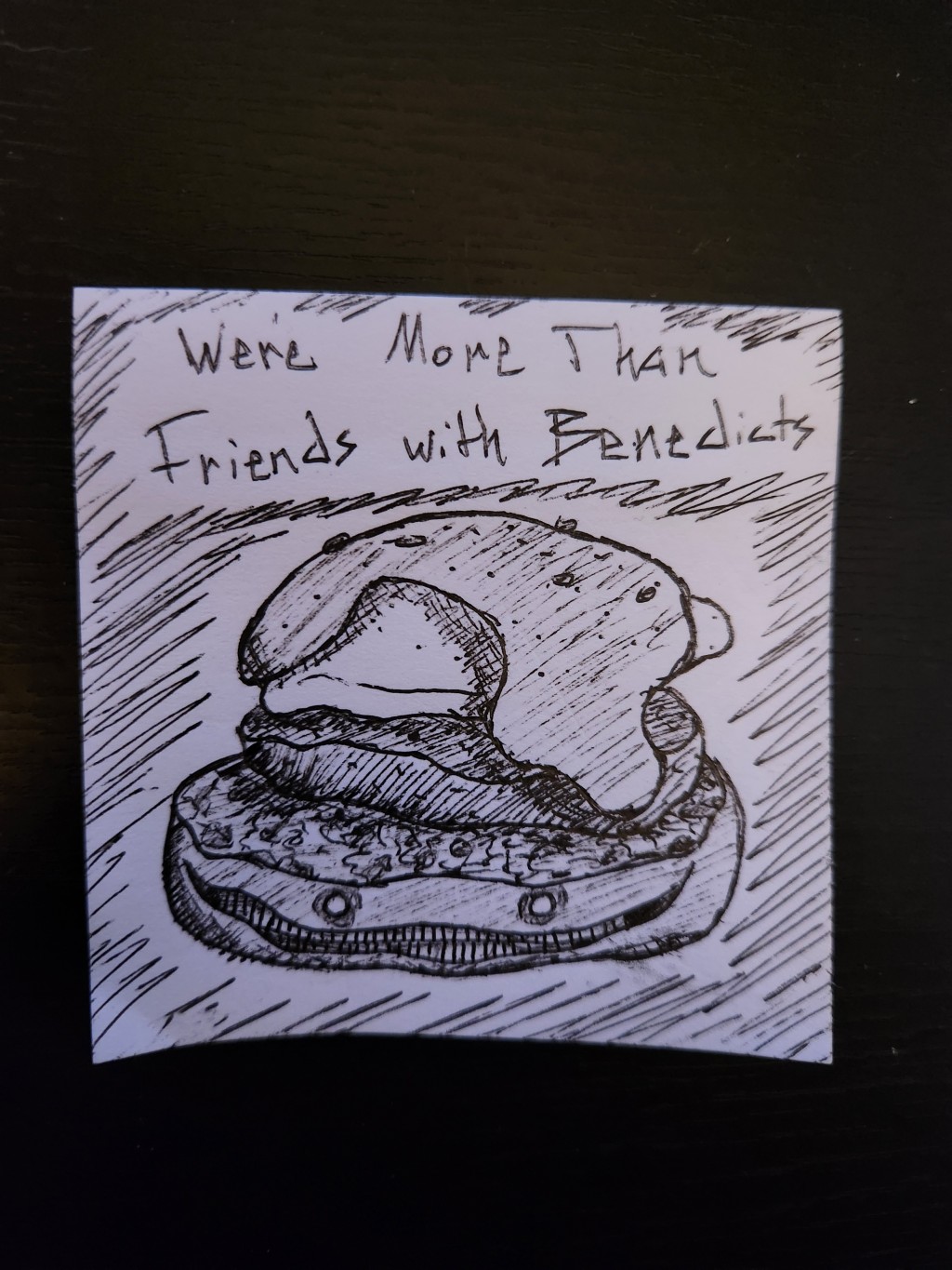 Eggs Benedict drawing by Dane Mullen | Doodle Addicts