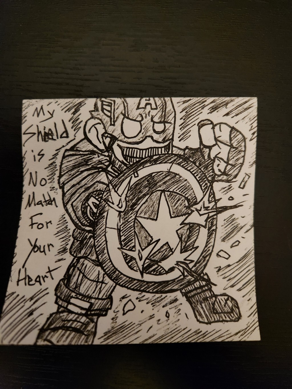 Captain America drawing by Dane Mullen | Doodle Addicts