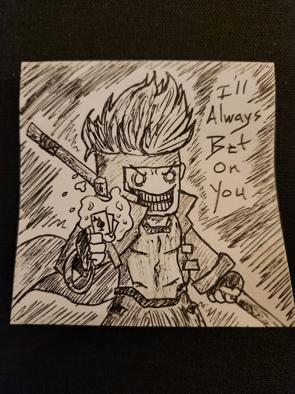 Gambit drawing by Dane Mullen | Doodle Addicts