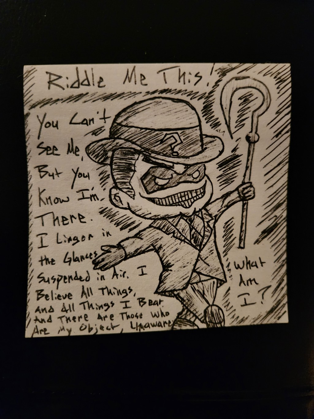 The Riddler drawing by Dane Mullen | Doodle Addicts