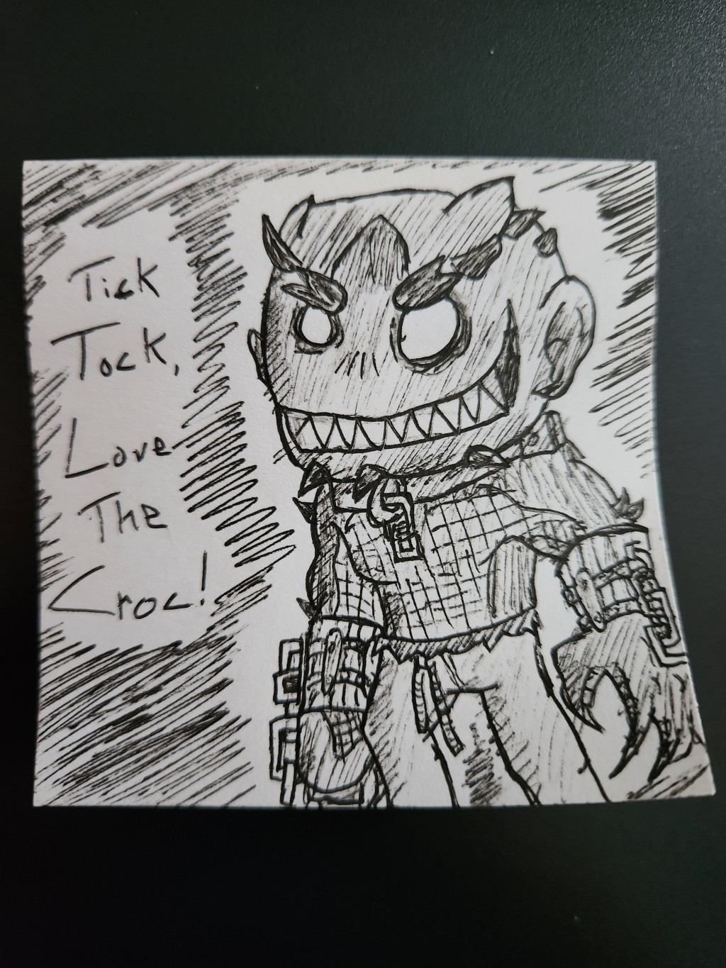 Killer Croc drawing by Dane Mullen | Doodle Addicts