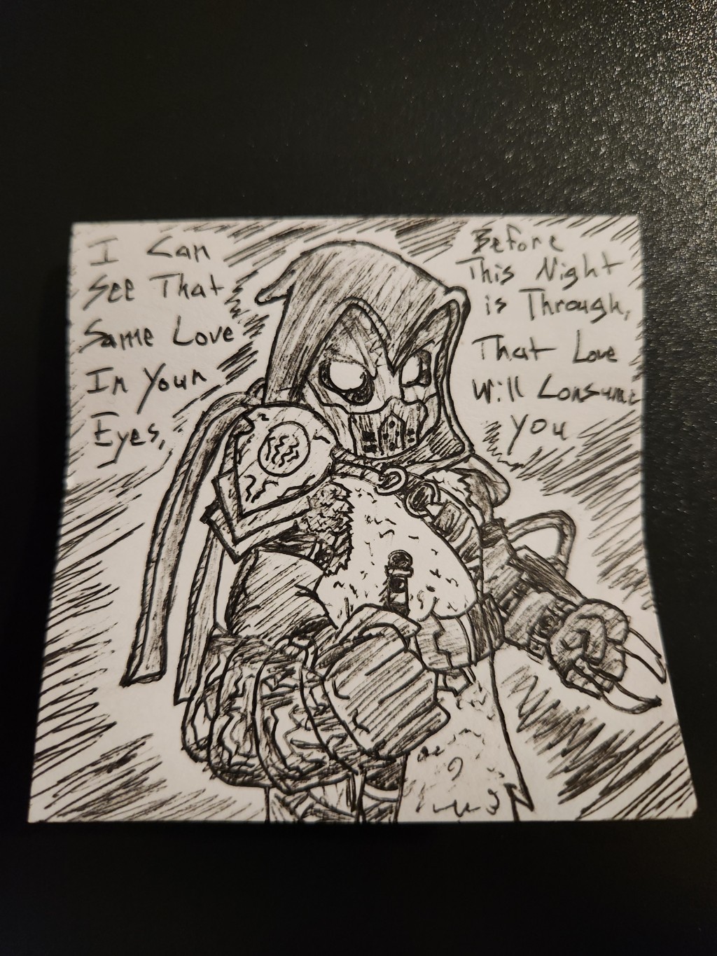 Azrael drawing by Dane Mullen | Doodle Addicts