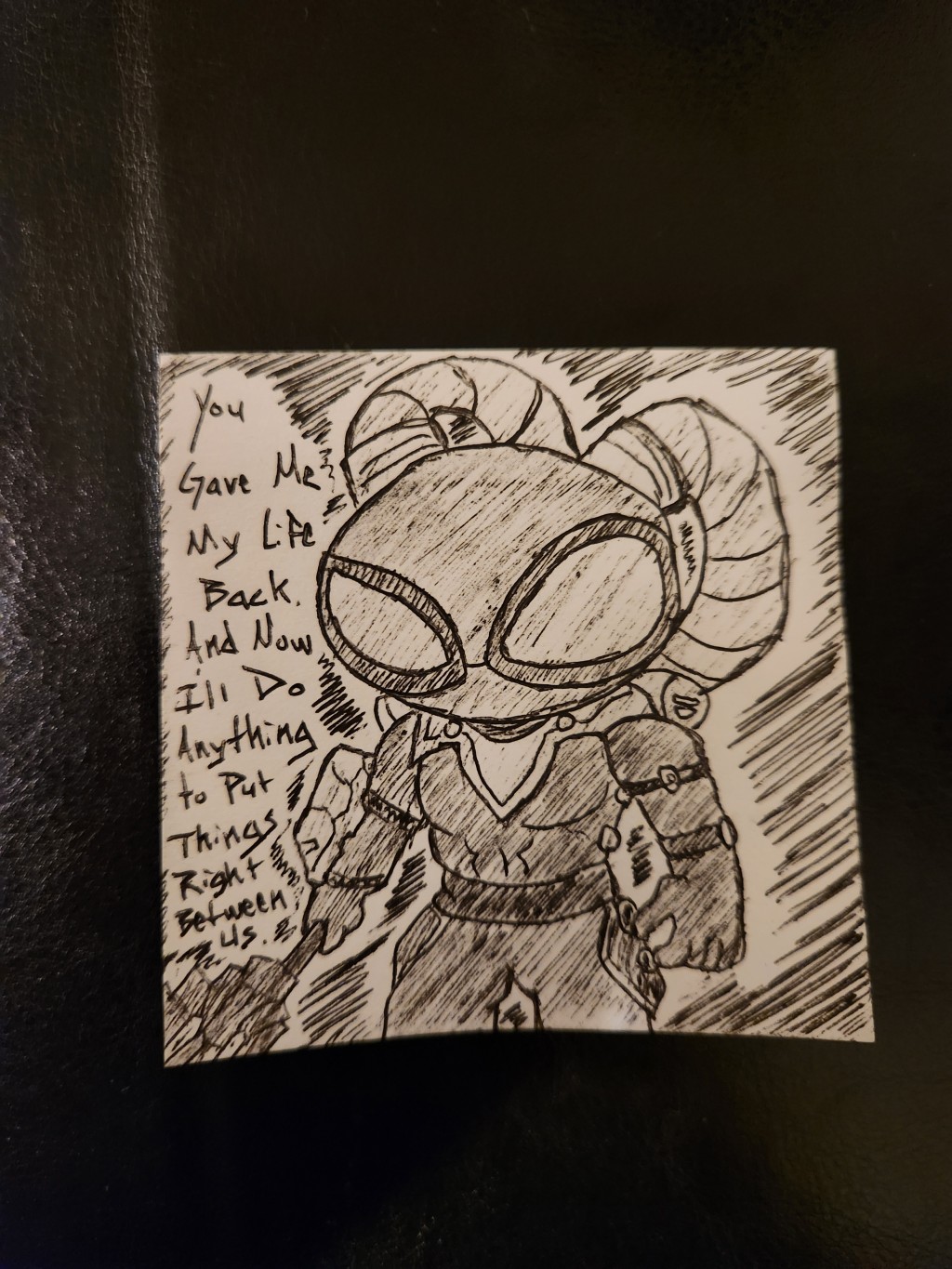 Black Manta drawing by Dane Mullen | Doodle Addicts