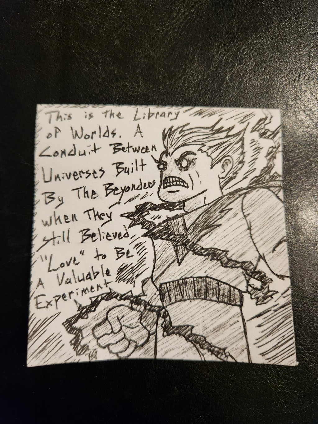 Molecule Man drawing by Dane Mullen | Doodle Addicts