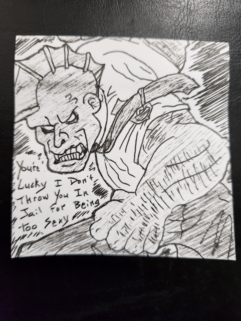 Savage Dragon drawing by Dane Mullen | Doodle Addicts