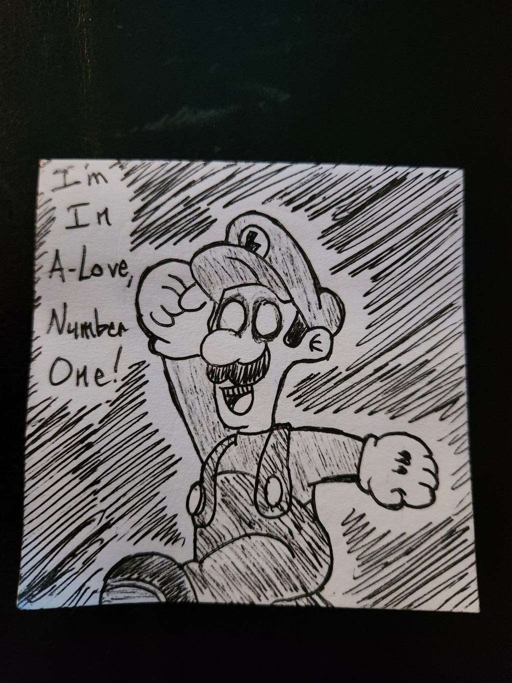 Luigi drawing by Dane Mullen | Doodle Addicts