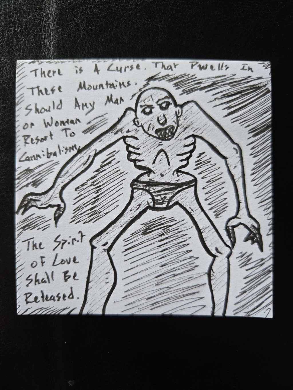 Wendigo (Until Dawn) drawing by Dane Mullen | Doodle Addicts