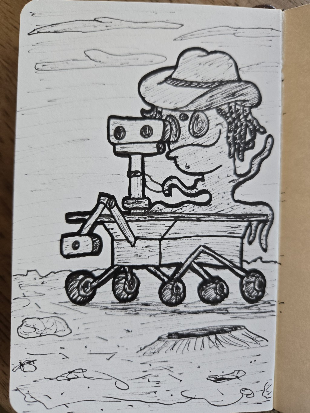 Scribbles with Sarah: Space Theme drawing by Dane Mullen | Doodle Addicts