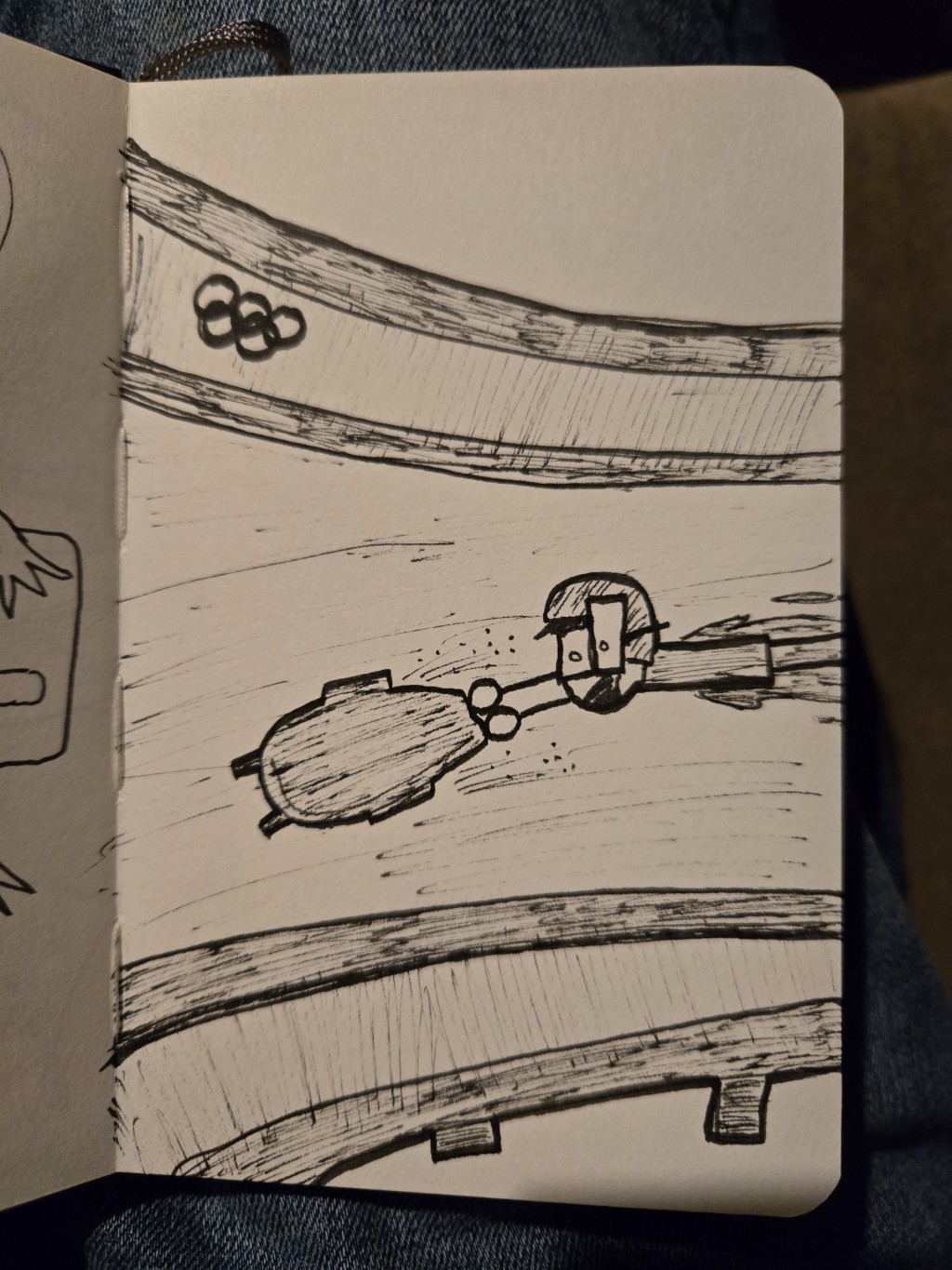 Scribbles with Sarah: Danger Winter drawing by Dane Mullen | Doodle Addicts