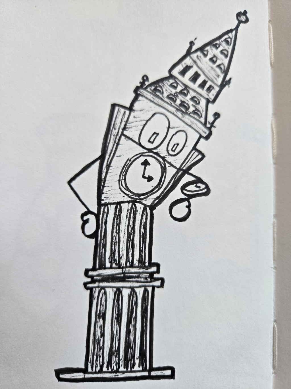 Scribbles with Sarah: Landmarks drawing by Dane Mullen | Doodle Addicts