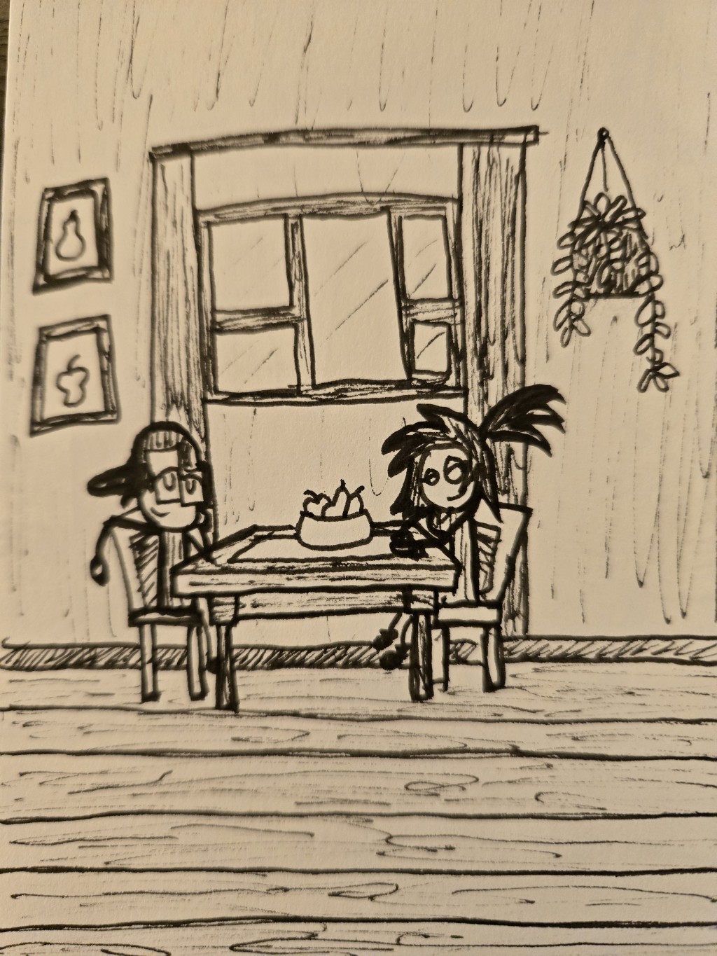 Scribbles with Sarah: Rooms drawing by Dane Mullen | Doodle Addicts