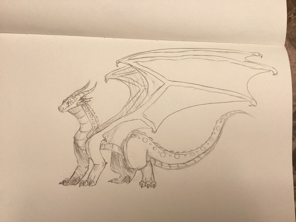 Dragon Doodle drawing by Hahahailey | Doodle Addicts