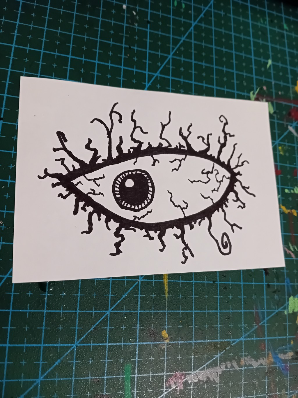 Fierce Eye drawing by Gamma Imps | Doodle Addicts