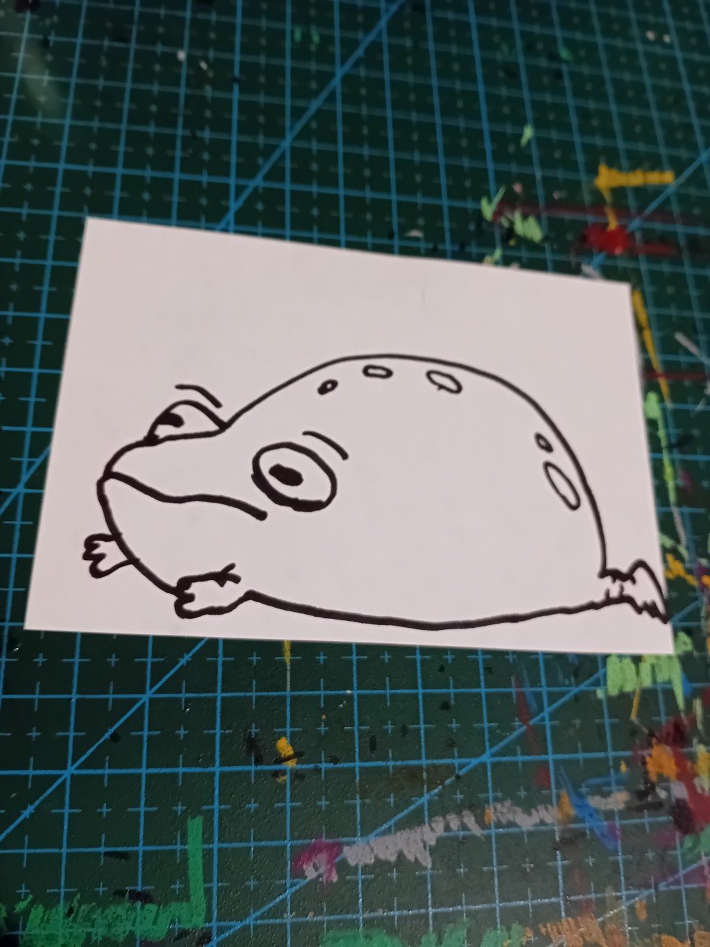 Resting Toad drawing by Gamma Imps | Doodle Addicts