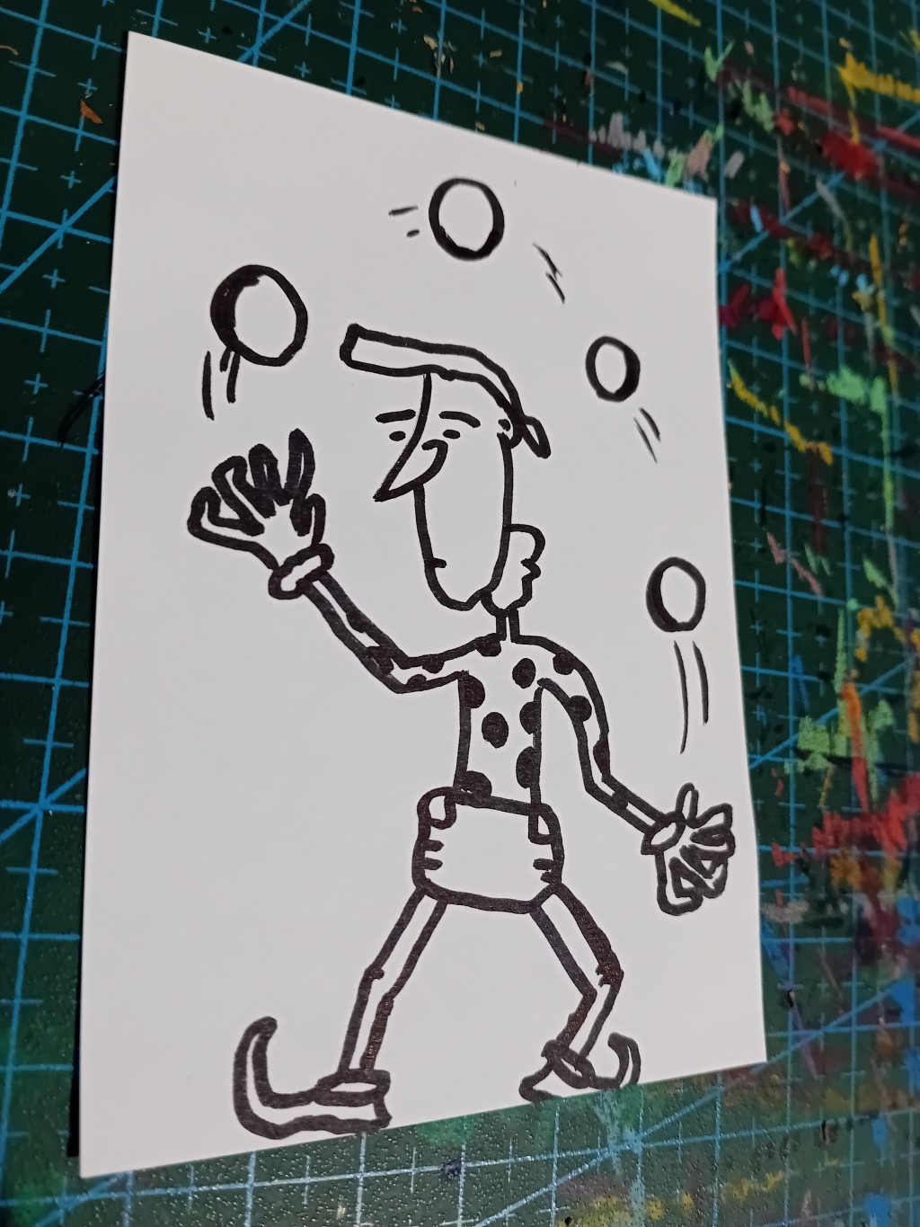 Juggler drawing by Gamma Imps | Doodle Addicts