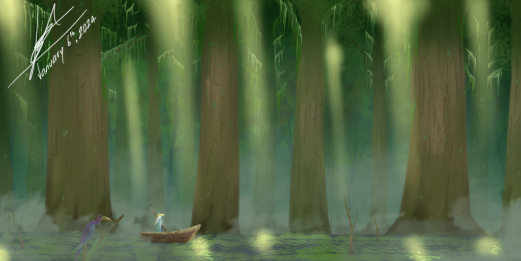 Through the Swamp drawing by IchibanOkami | Doodle Addicts