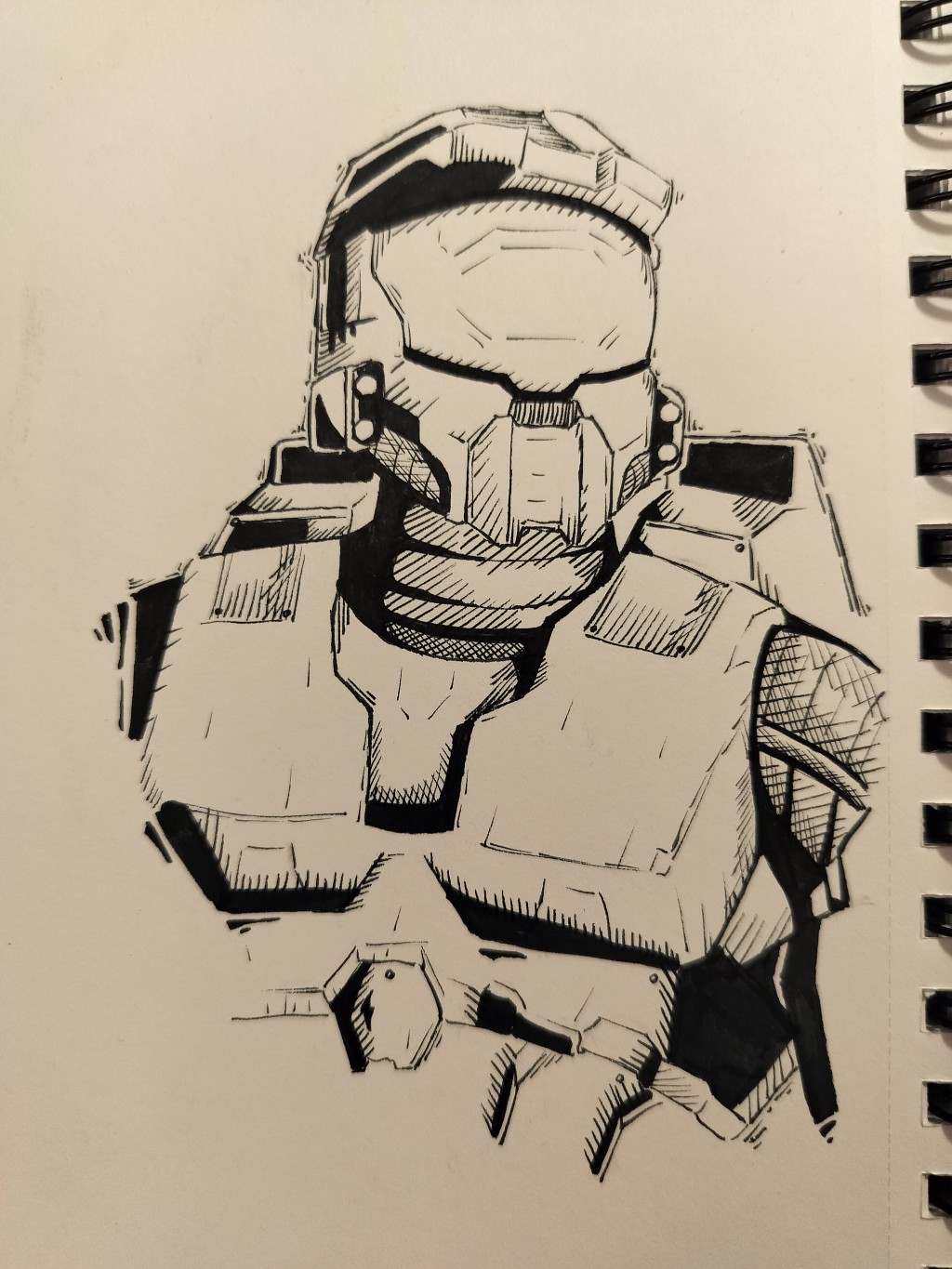 Master Chief Sketch drawing by IchibanOkami | Doodle Addicts