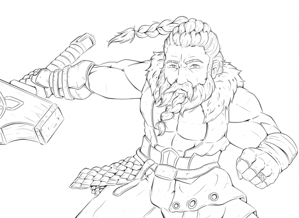Thor Redesign drawing by IchibanOkami | Doodle Addicts