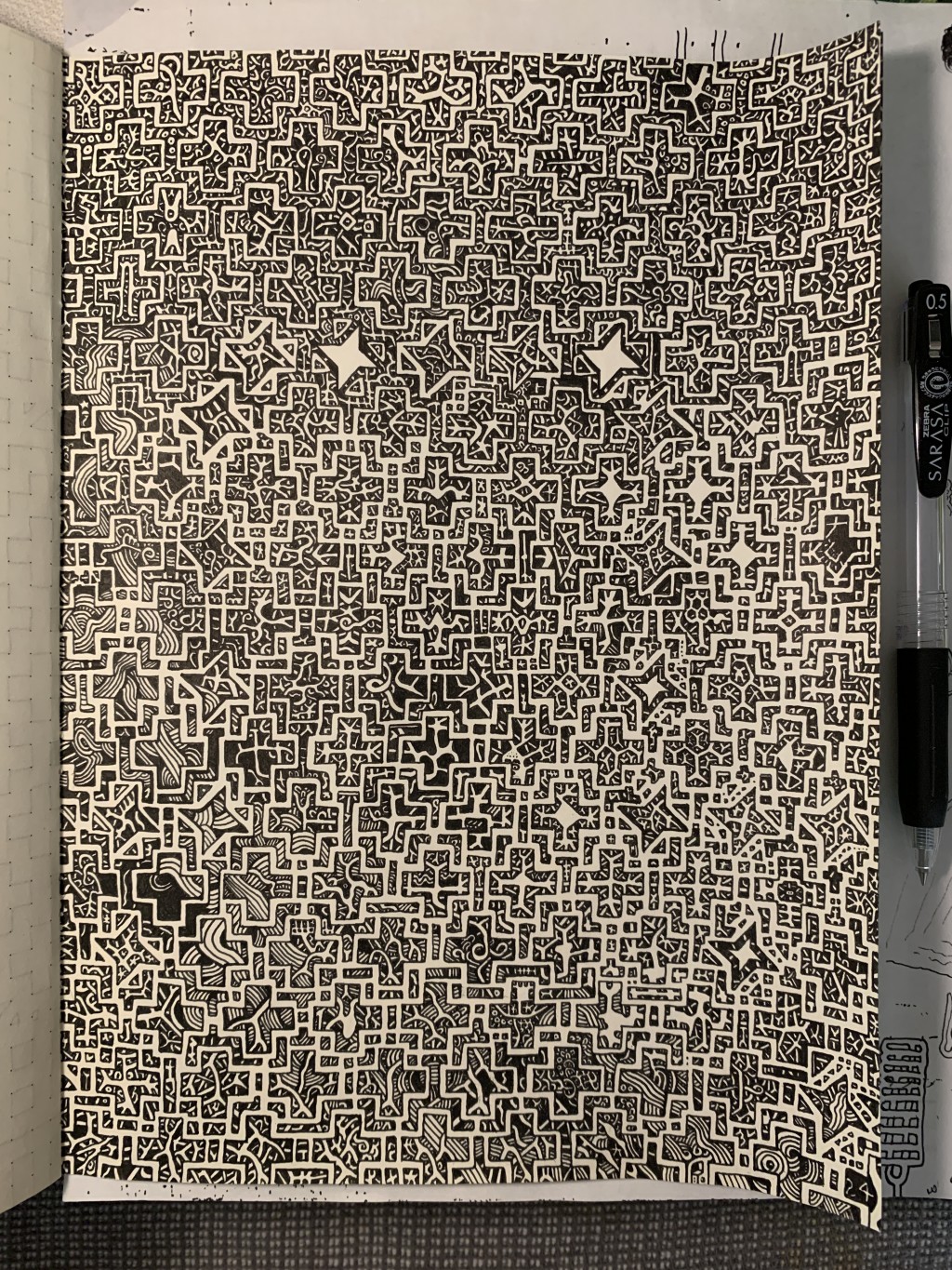 NES D-pad tiles drawing by John Jenkins | Doodle Addicts