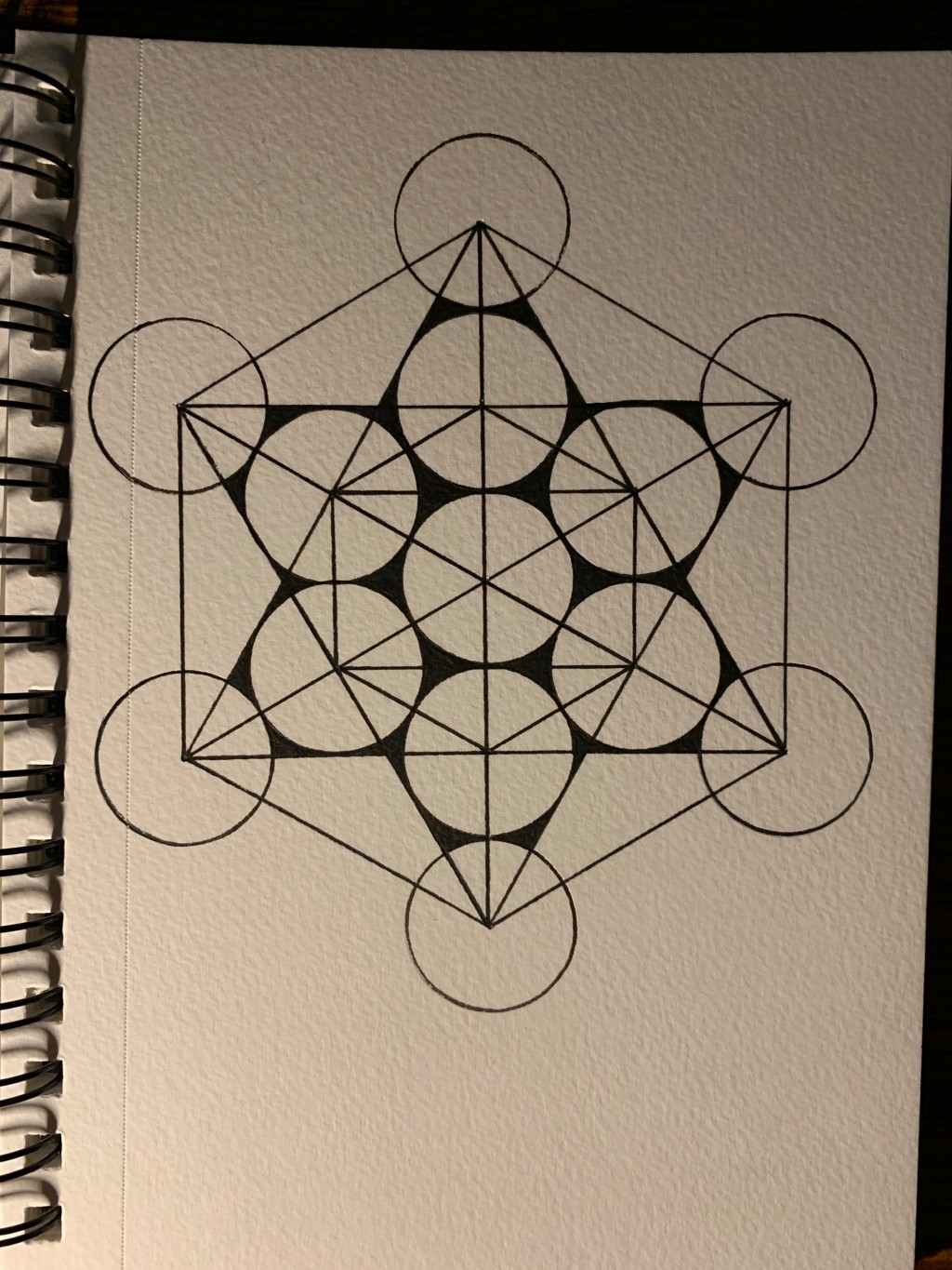 Metatron's Cube drawing by John Jenkins | Doodle Addicts