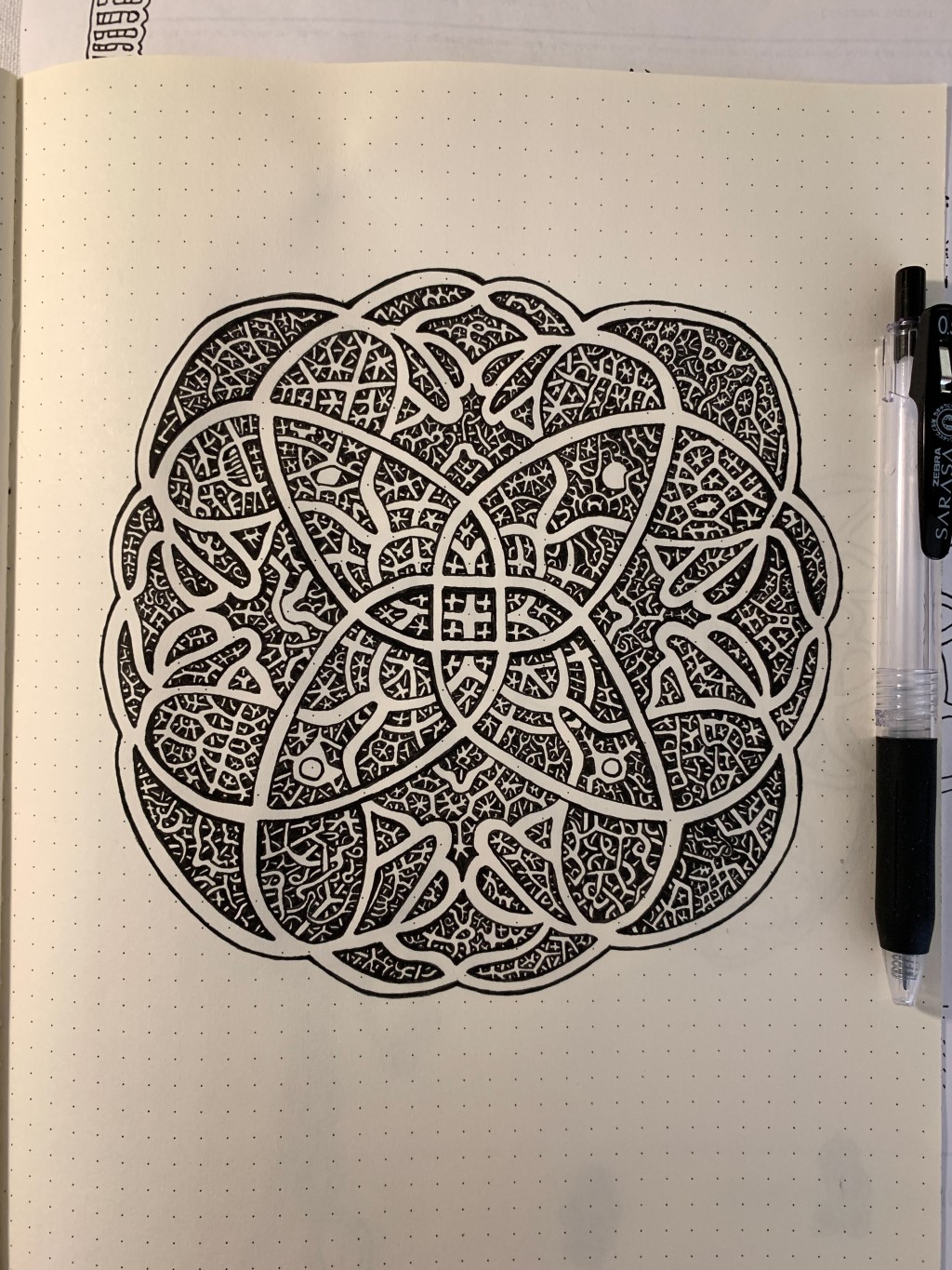 4 Symmetry Doodle drawing by John Jenkins | Doodle Addicts
