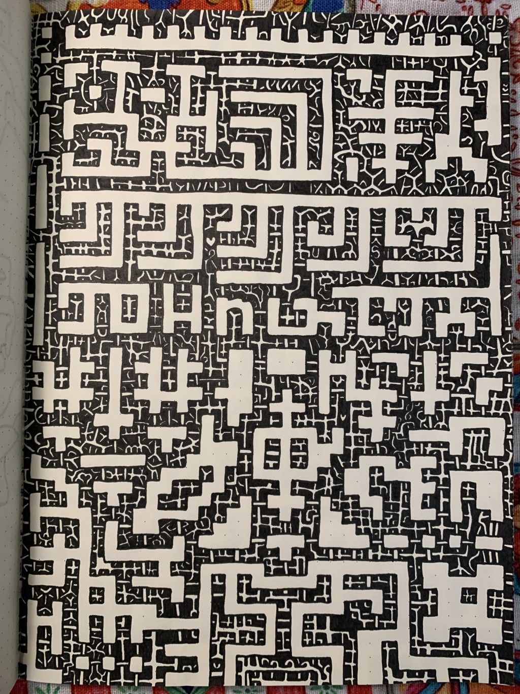 Fun w/ Square Grid Paper drawing by John Jenkins | Doodle Addicts