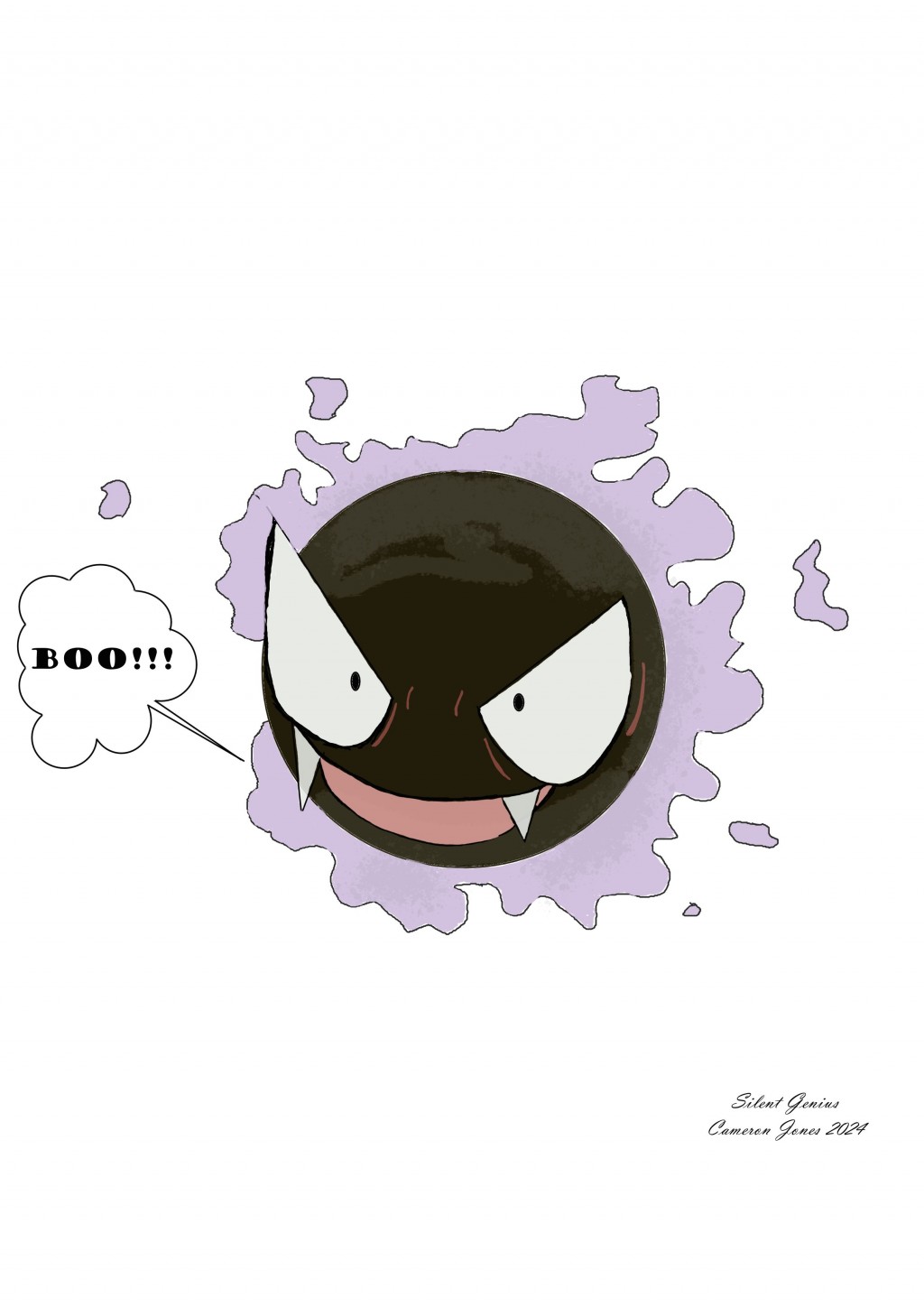 Ghastly (Pokemon) drawing by Cameron | Doodle Addicts