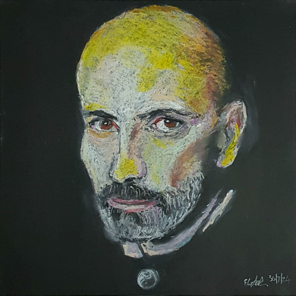 "Winter Self Portrait" (2024) drawing by Eliot McCann | Doodle Addicts