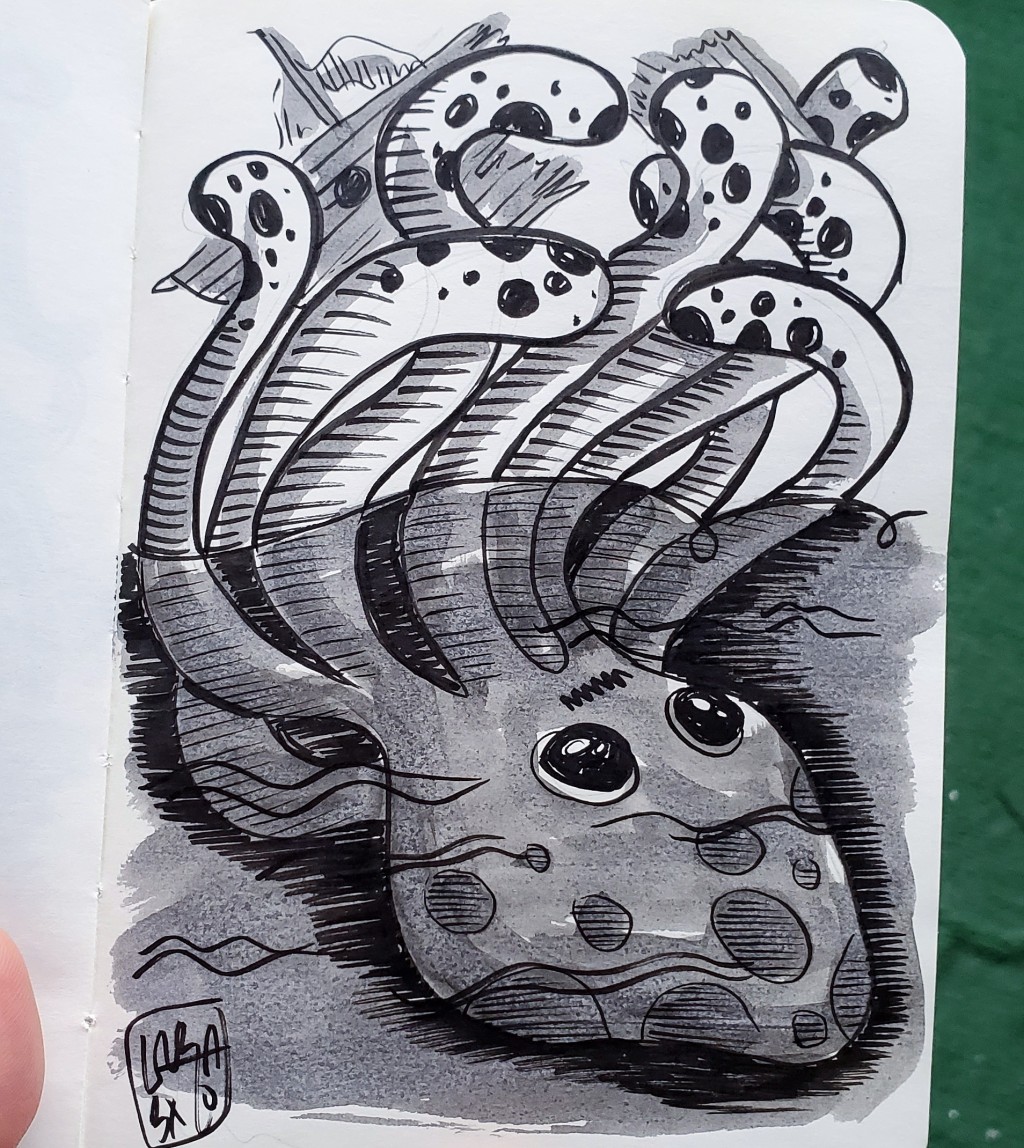 Kraken drawing by Laura Alvarez | Doodle Addicts
